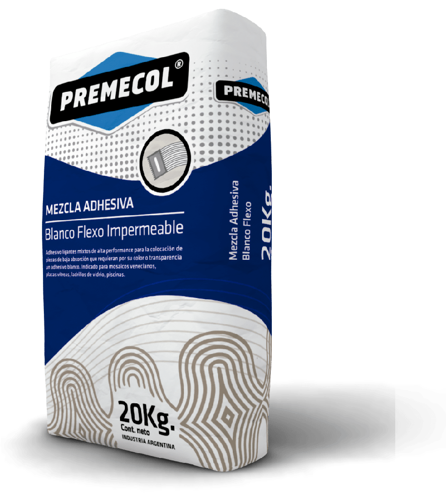 ADHESIVO BLANCO FLEXO x 5 kg - PREMECOL | Hexa Revestimientos